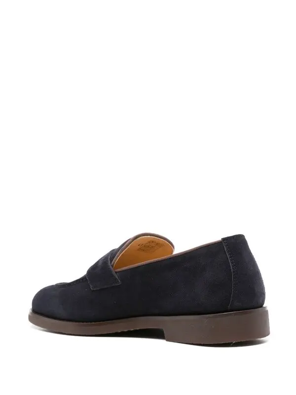 Brunello Cucinelli Penny-slot Suede Loafers - Blue