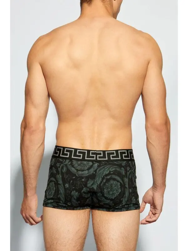 Versace Barocco-print Greca-border Boxers