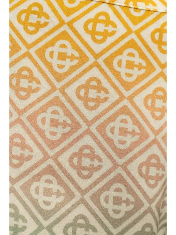 Casablanca Diamond Monogram Degrade Short - Orange
