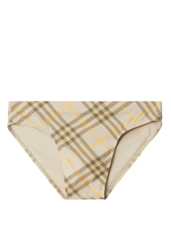 Burberry Checkered Swimming Briefs - Neutrals
