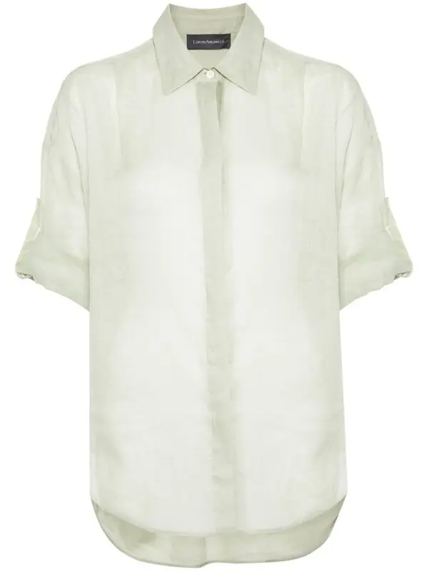 Lorena Antoniazzi Adjustable-sleeves Ramie Shirt
