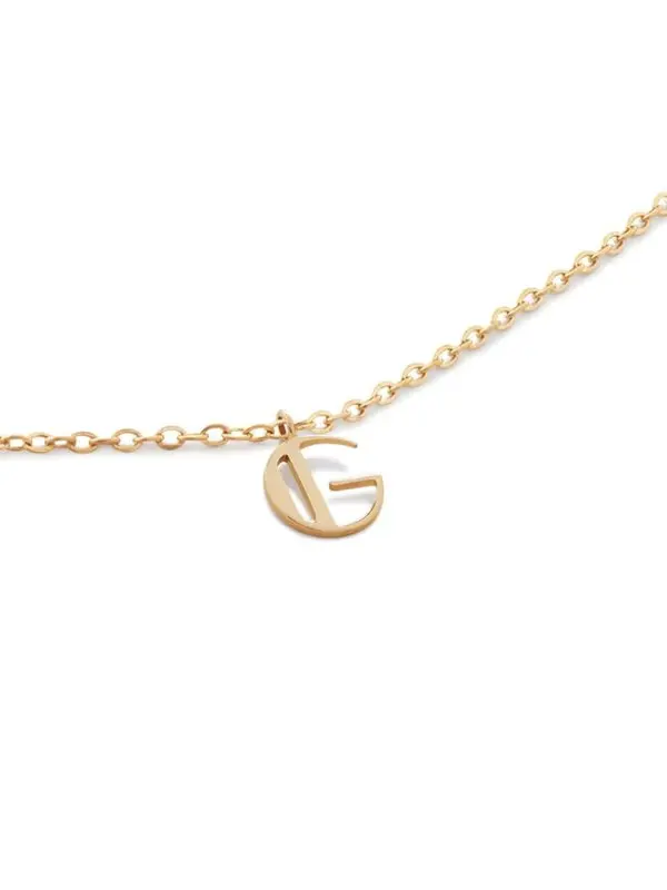 Monica Vinader 14kt Yellow Small Initial G Necklace - Gold