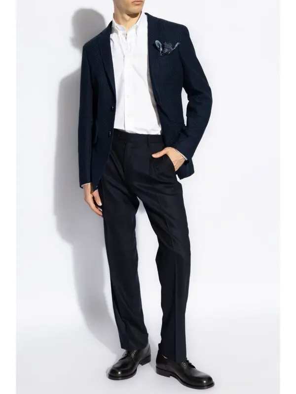 Etro Notched-lapel Single-breasted Blazer - Blue