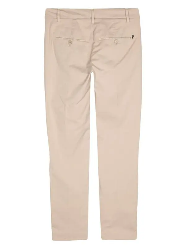 DONDUP Cotton Straight-leg Trousers - Brown