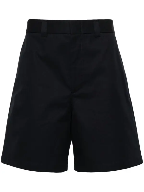 Gucci Tailored Cotton Twill Shorts - Blue