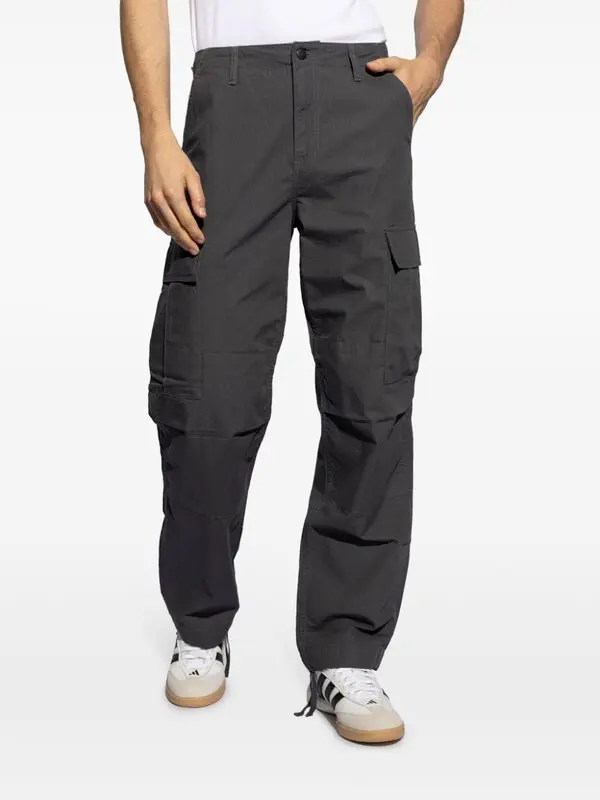 Carhartt Work In Progress Straight Leg Cargo Trousers - Grey