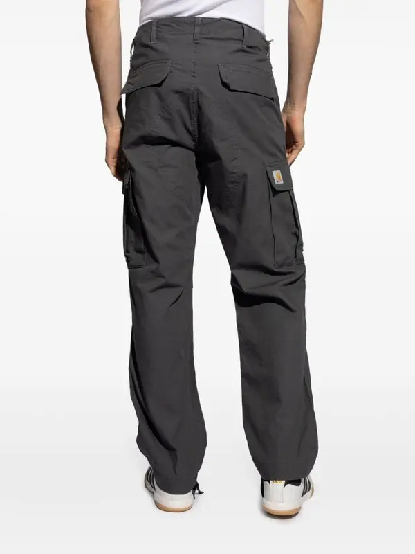 Carhartt Work In Progress Straight Leg Cargo Trousers - Grey