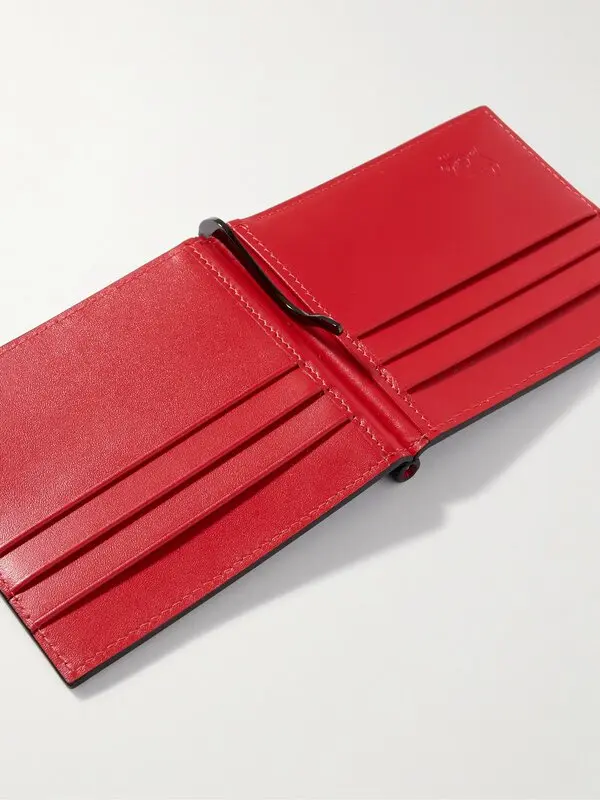Christian Louboutin Groovy Full-Grain Leather Billfold Wallet With