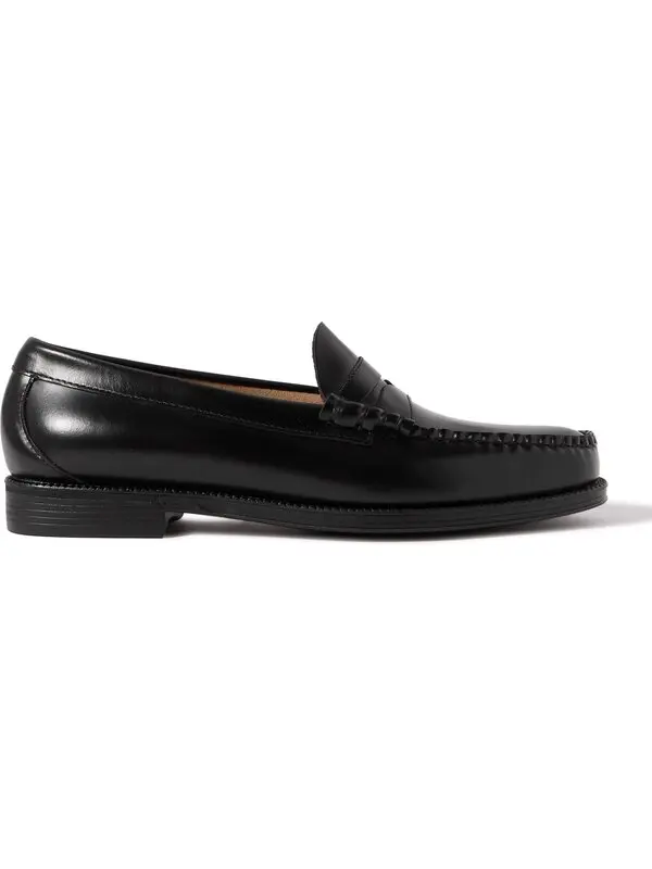 G.H. BASS & CO. Easy Weejuns Larson Glossed-leather Penny Loafers