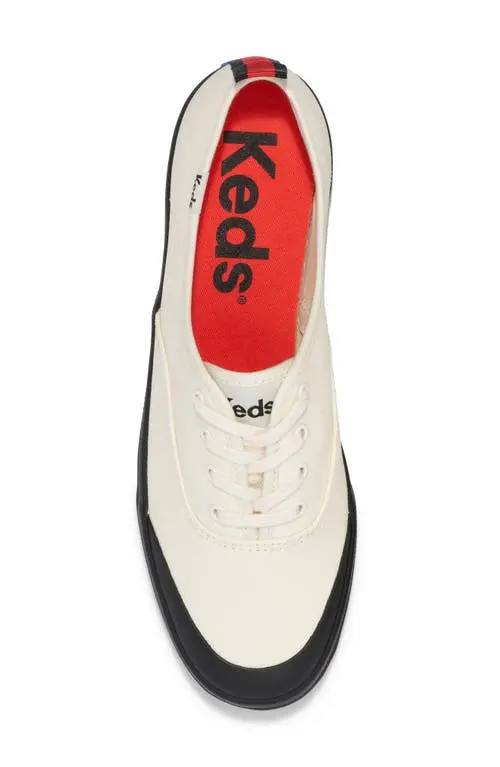 Keds® Champion Toe Rand Sneakers - White/black