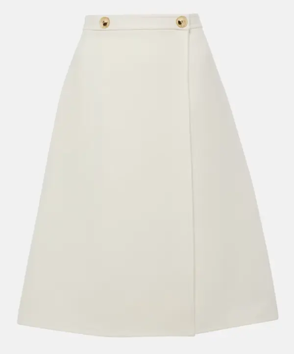 Valentino Garavani Crepe Couture Midi Skirt