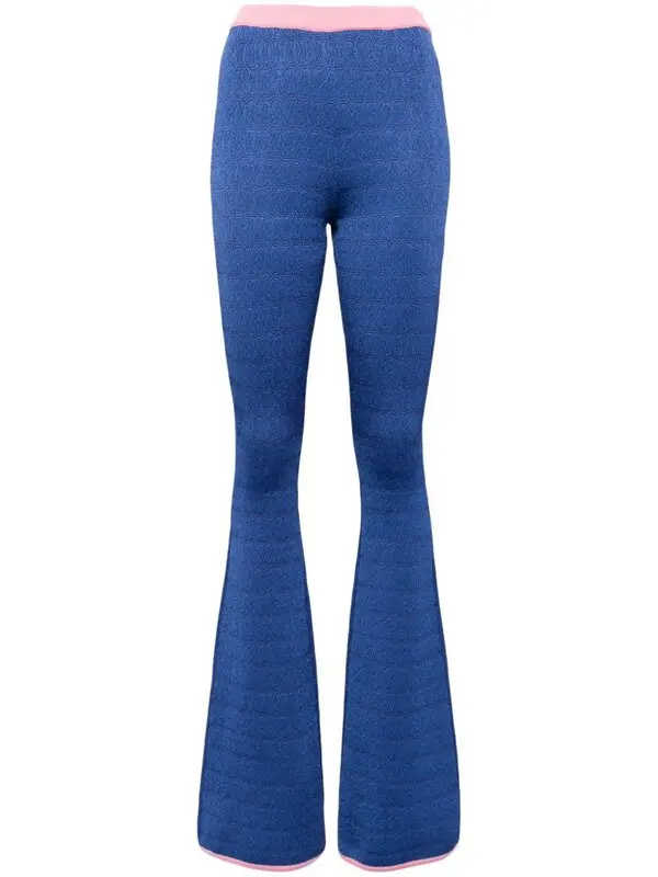 Bally Patterned Jacquard Flared Trousers