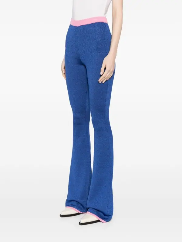 Bally Patterned Jacquard Flared Trousers