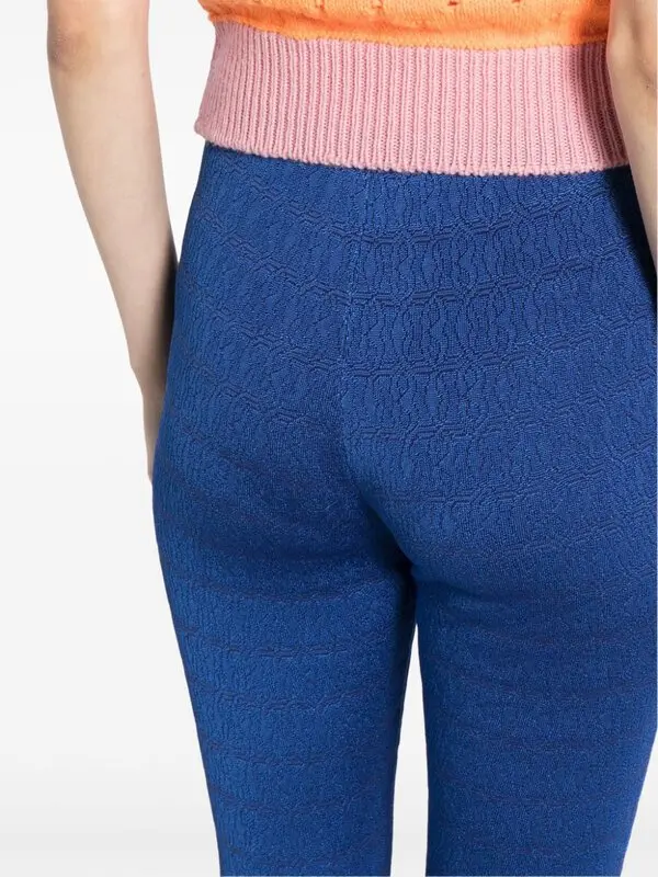 Bally Patterned Jacquard Flared Trousers