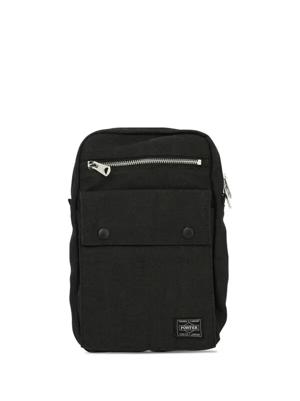 PORTER-YOSHIDA & CO Logo Patch Canvas Bag - Black