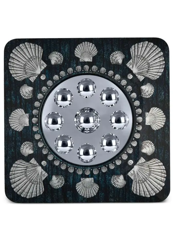 FORNASETTI Giro Di Conchiglie Square-frame Mirror - Blue