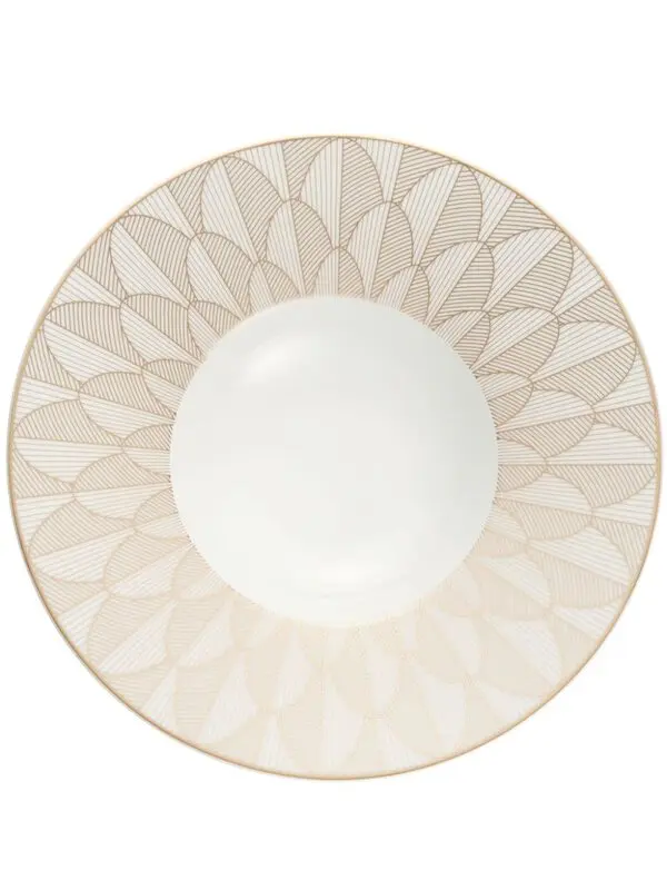 Christofle Large Malmaison Impériale Rim Plate - White