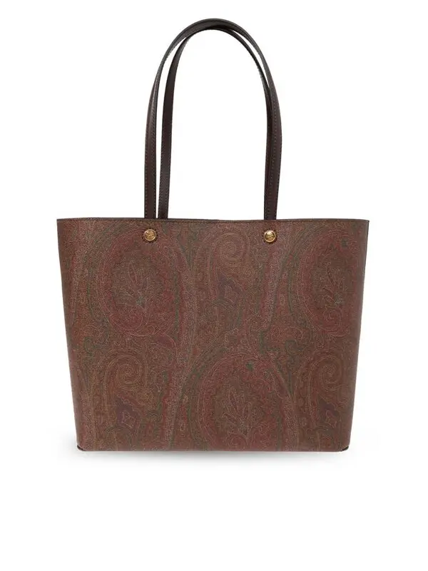 Etro Large Paisley Jacquard Shopper Tote - Brown