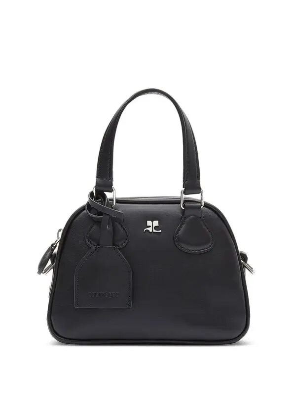 COURREGES Logo Mini Bowling Bag - Black