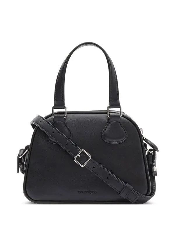 COURREGES Logo Mini Bowling Bag - Black