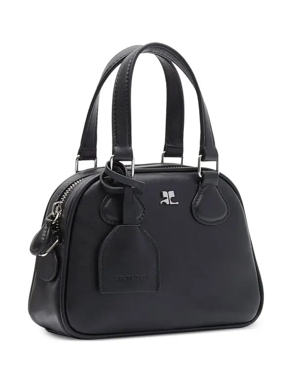 COURREGES Logo Mini Bowling Bag - Black