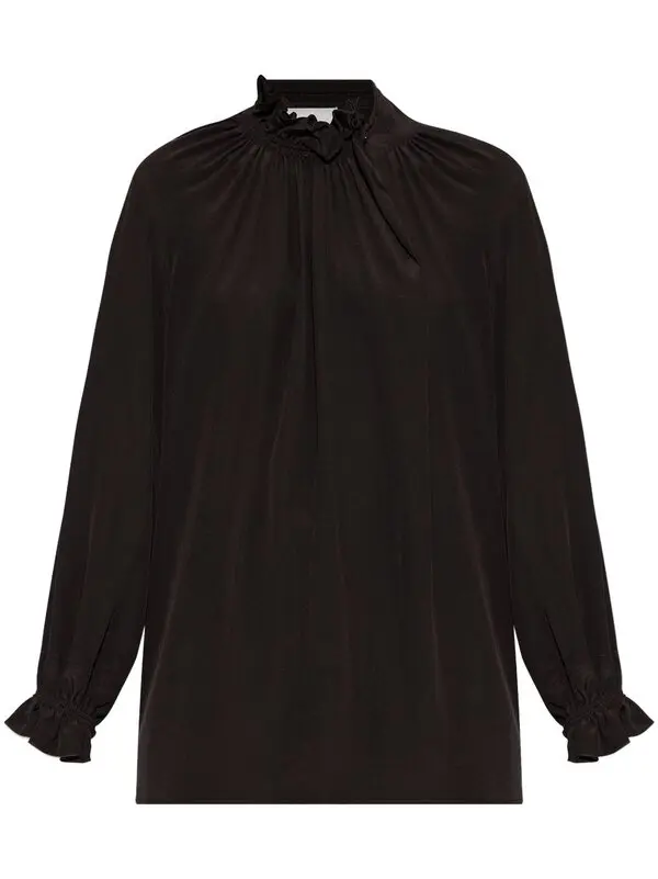 Victoria Beckham Draped Silk Blouse