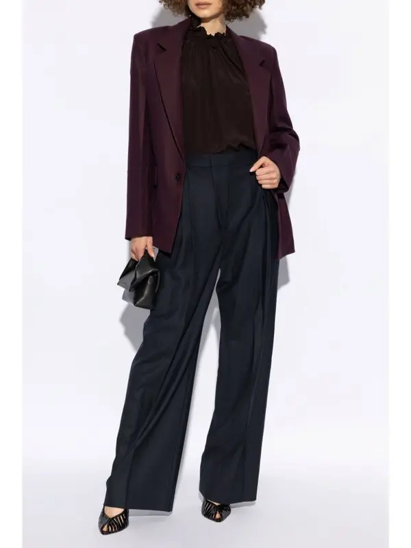 Victoria Beckham Draped Silk Blouse