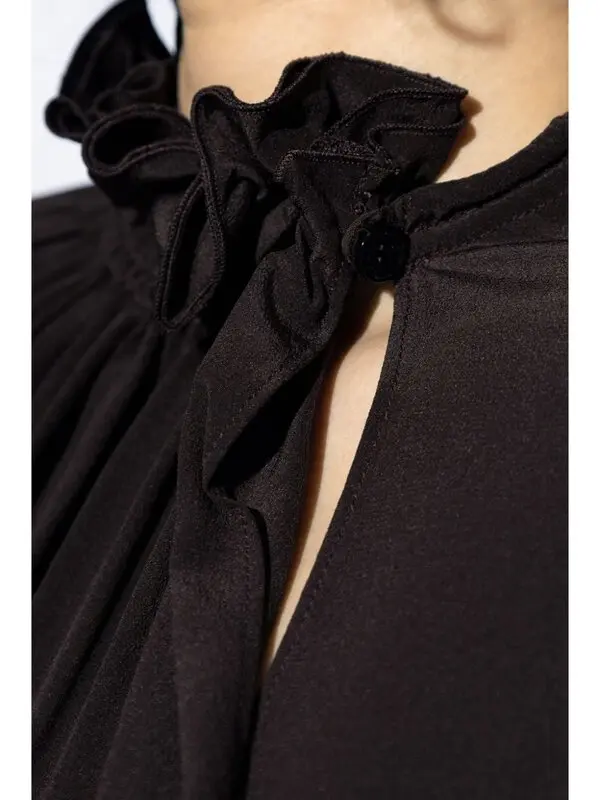 Victoria Beckham Draped Silk Blouse