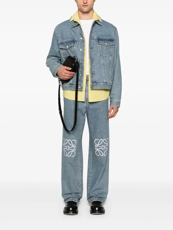 Loewe Anagram Denim Jacket - Blue