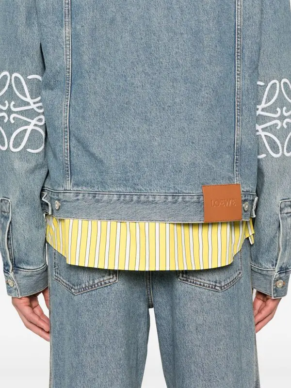 Loewe Anagram Denim Jacket - Blue