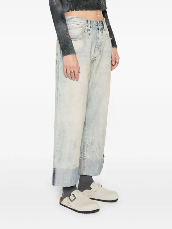 R13 Cuffed Boyfriend Jeans