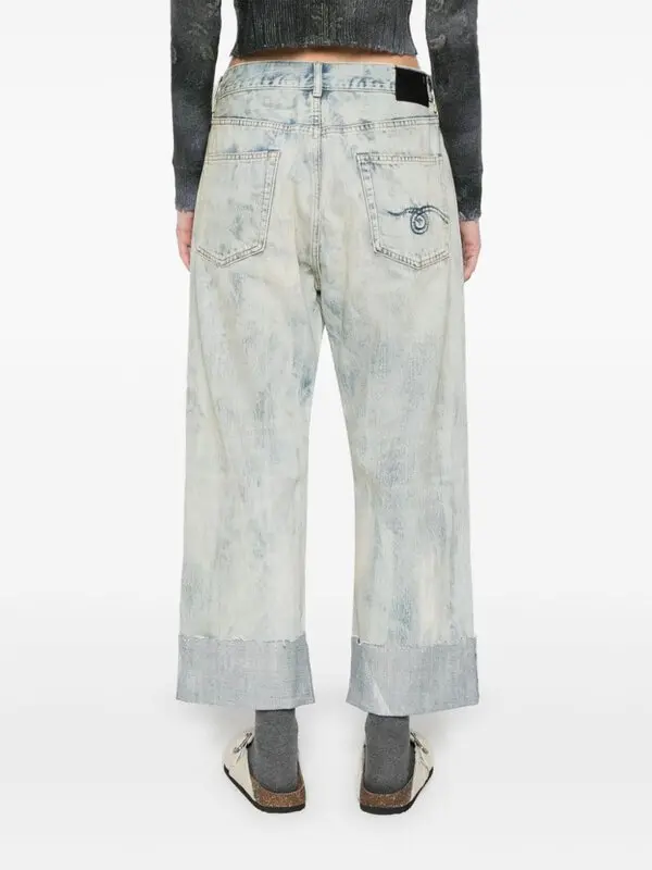 R13 Cuffed Boyfriend Jeans