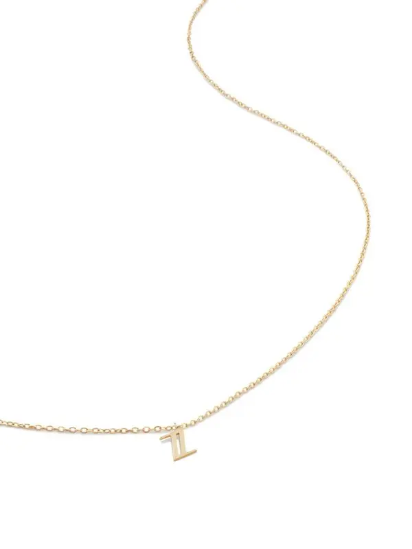 Monica Vinader 14kt Yellow Initial Z Necklace - Gold