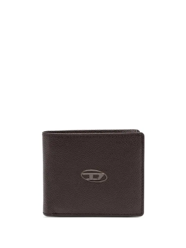 DIESEL® Bi Fold Coin S Leather Wallet - Brown