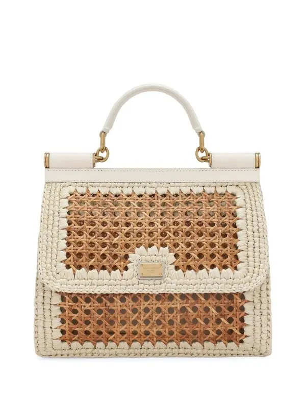 Dolce & Gabbana Large Sicily Bag - Neutrals