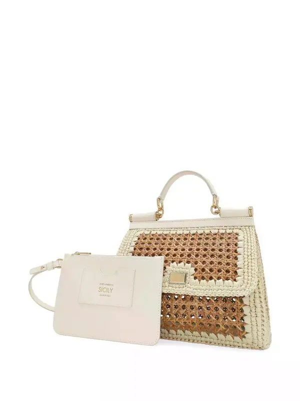 Dolce & Gabbana Large Sicily Bag - Neutrals