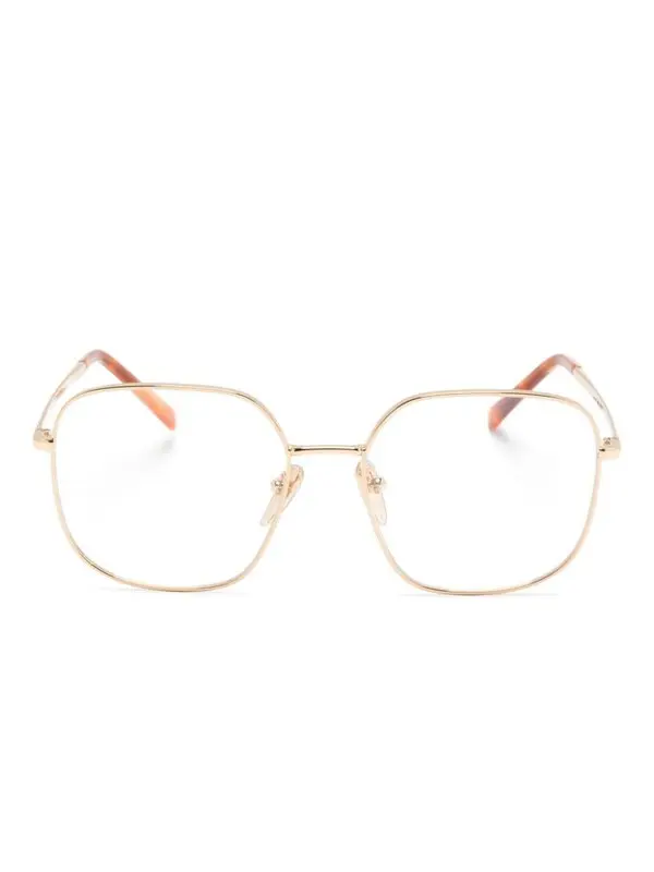 Prada Hexagonal-frame Glasses - Gold