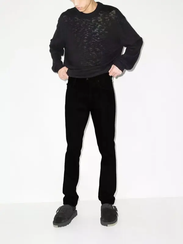 Off-White Diag-stripe Straight Leg Jeans