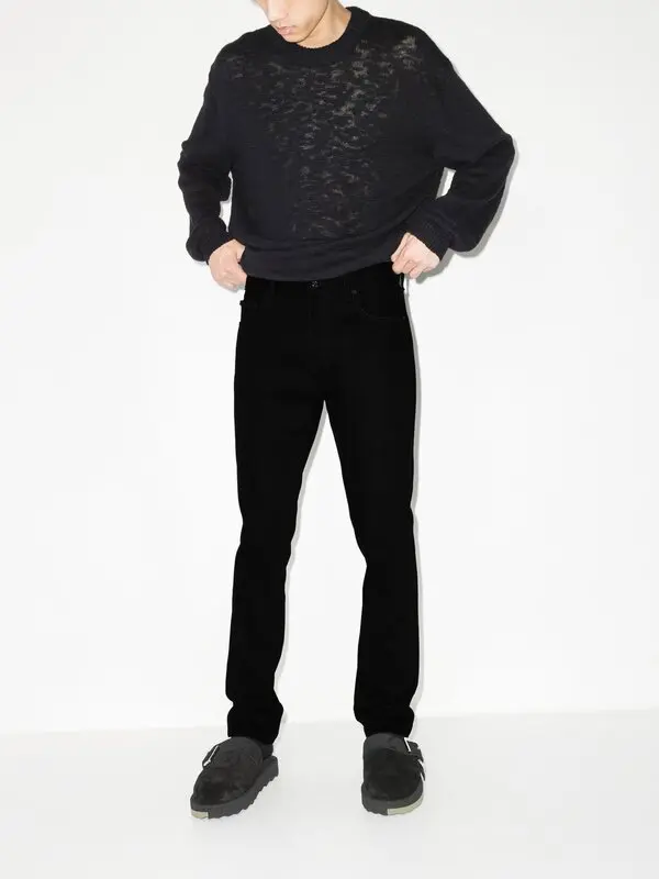 Off-White Diag-stripe Straight Leg Jeans