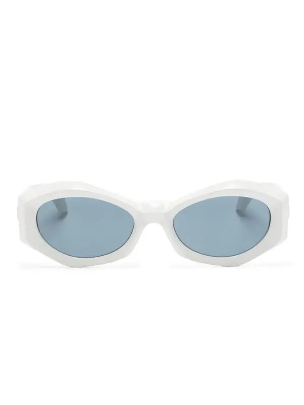 Versace Oval-frame Sunglasses - White