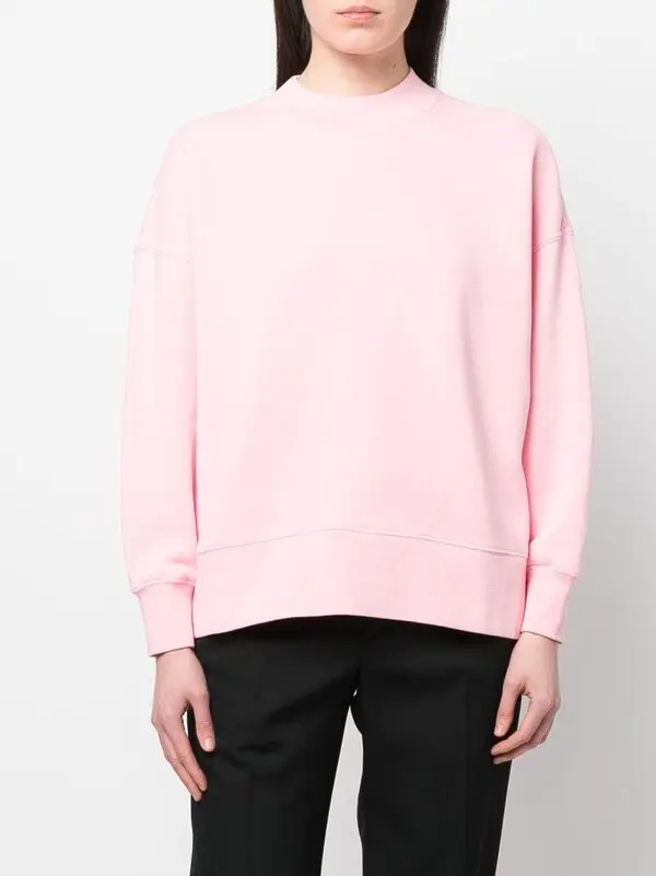 Palm Angels Logo Print Cotton Sweatshirt