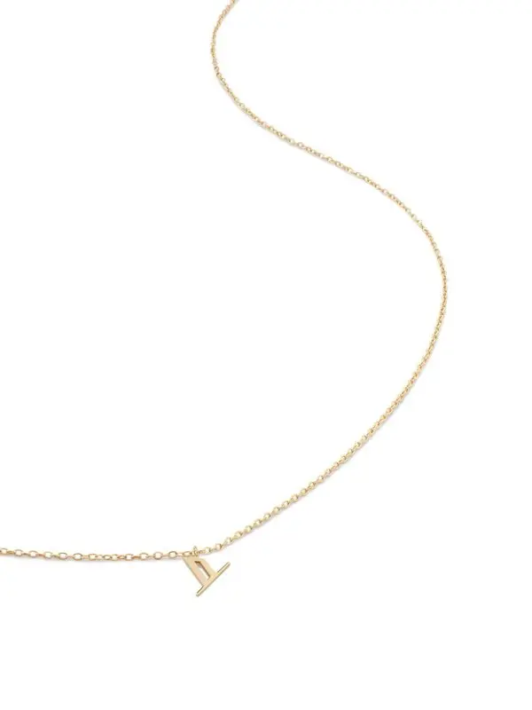 Monica Vinader 14kt Yellow Initial Y Necklace - Gold
