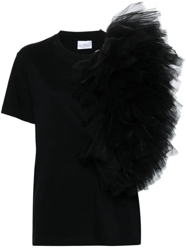 Alchemy Fashions X Lia Aram Ruffled T-shirt - Black
