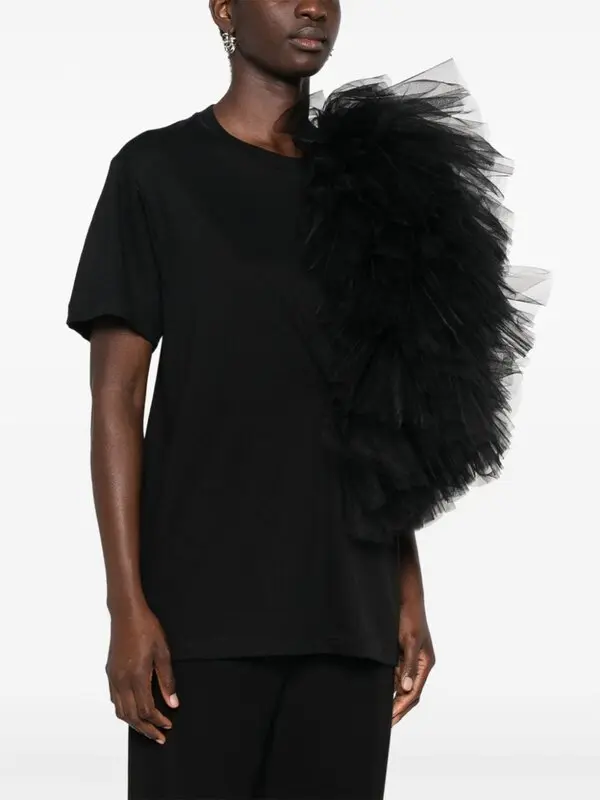 Alchemy Fashions X Lia Aram Ruffled T-shirt - Black