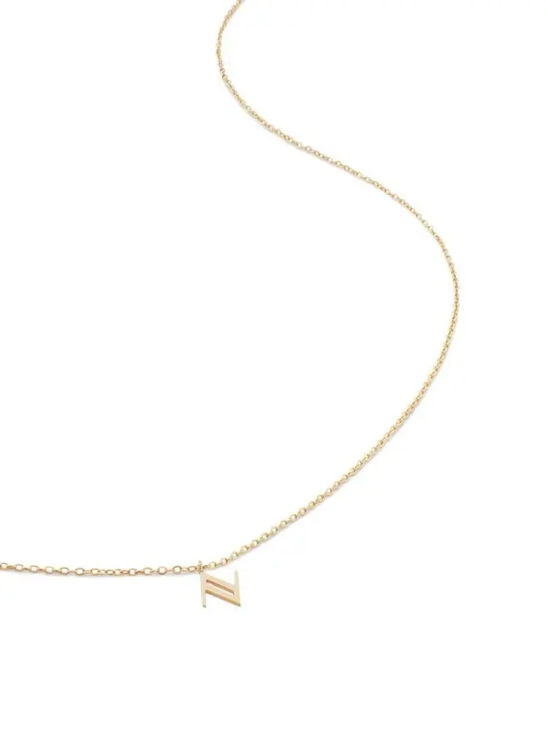 Monica Vinader 14kt Yellow Initial Necklace - Gold