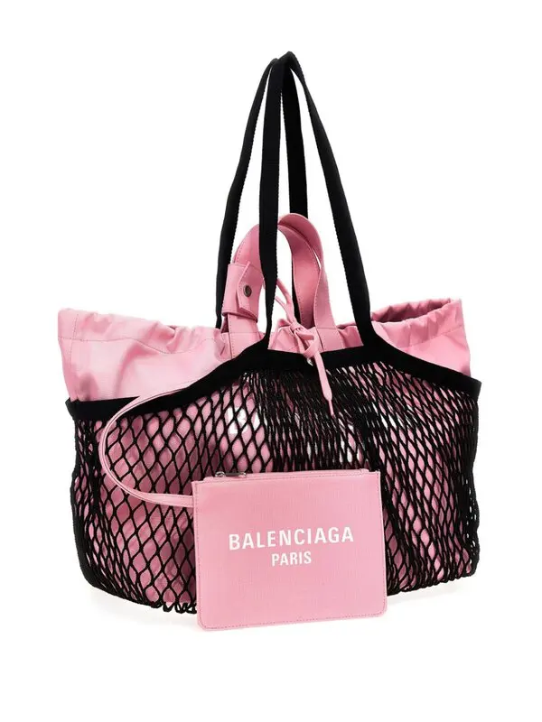 Balenciaga Small 24/7 Layered Mesh Tote Bag