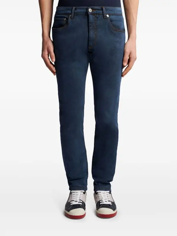 Etro Pegaso-motif Slim-fit Jeans