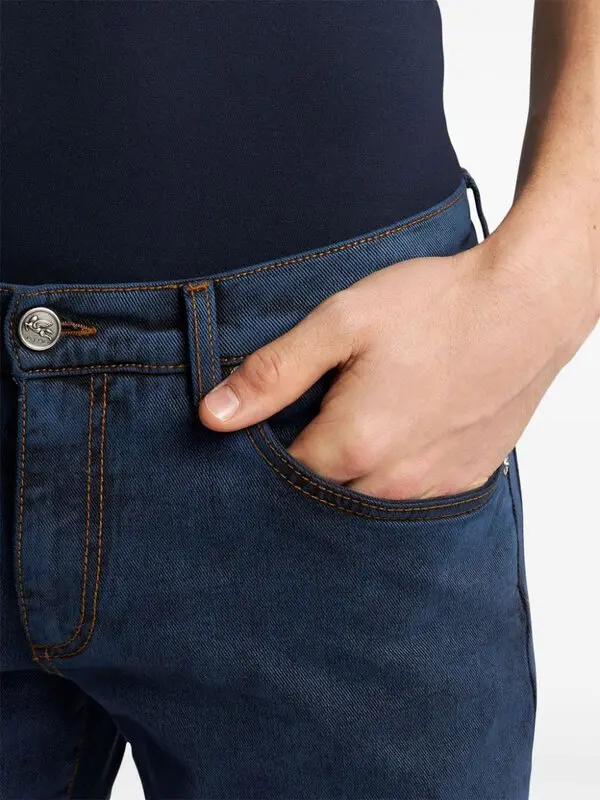 Etro Pegaso-motif Slim-fit Jeans