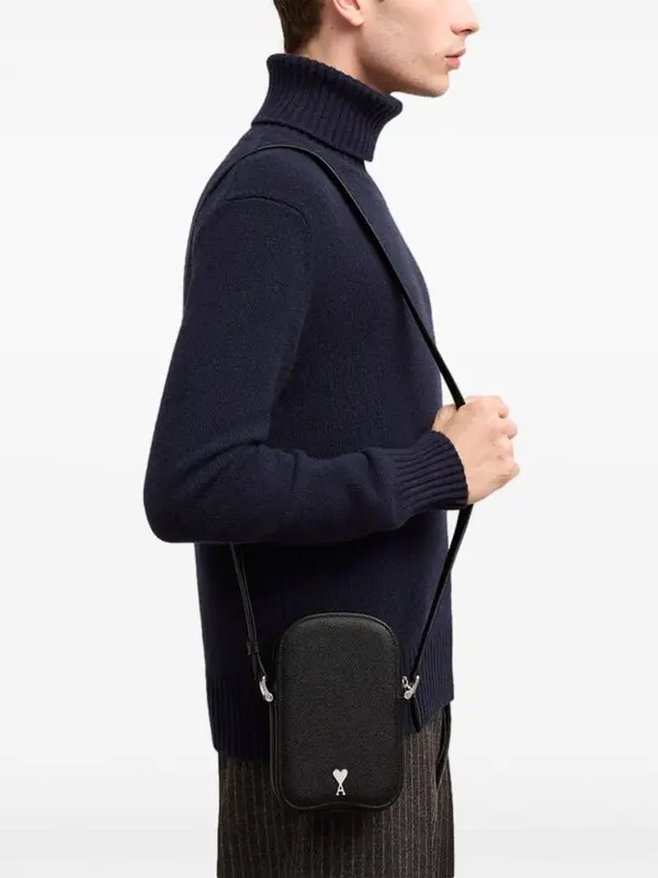 Ami Vertical Shoulder Bag - Black