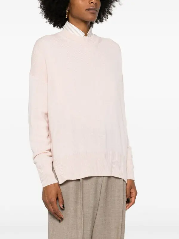 JIL SANDER Crew-neck Cashmere Jumper - Pink